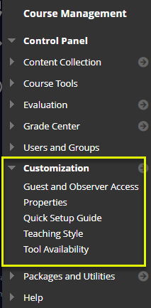 Original Course View in HuskyCT/Blackboard | Educational Technologies